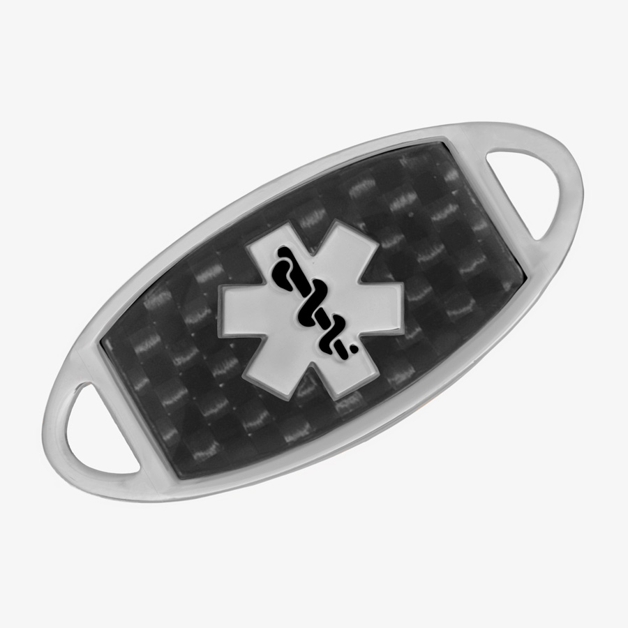 Stainless Steel Medical ID Tag - Stingray & Silver | Lauren's Hope