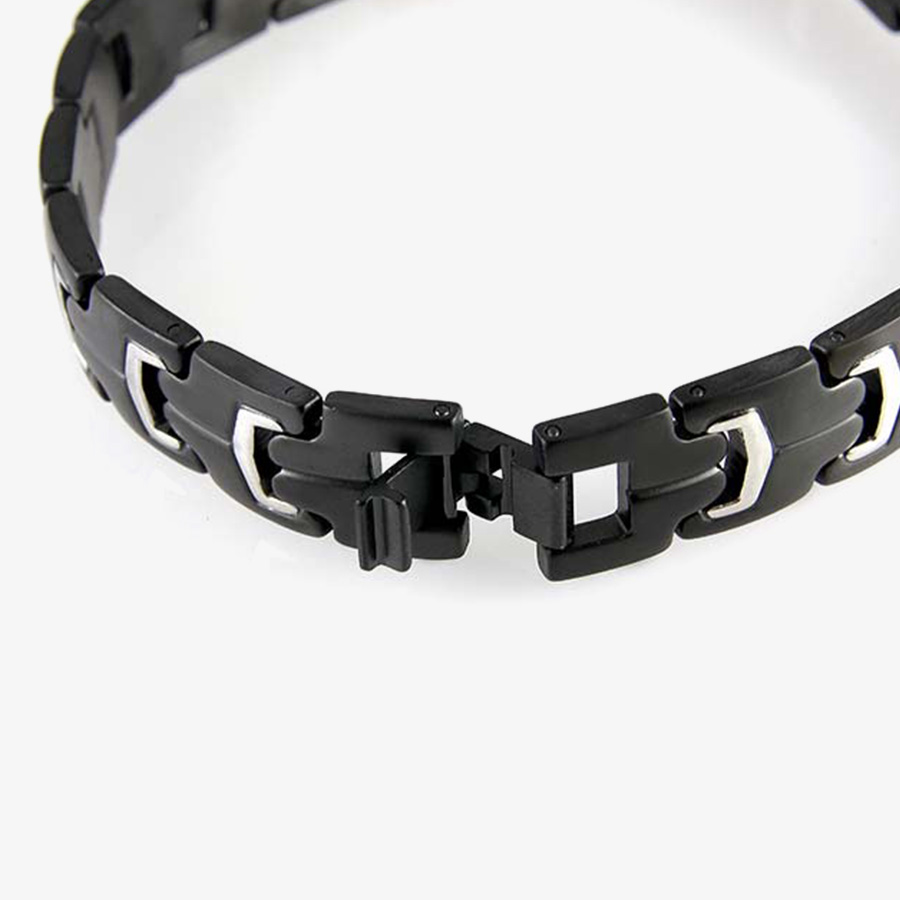 Black Stealth Link Medical ID Bracelet | Lauren's Hope