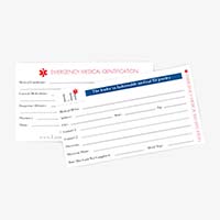 Medical ID ICE Information Wallet Cards | Lauren's Hope