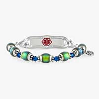 Color Changing Mood Beads Medical ID Bracelet