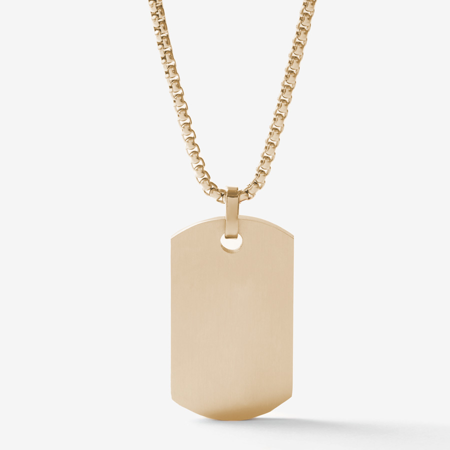 Stingray Medical Alert Dog Tag in Yellow Gold